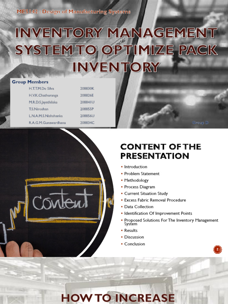 Inventory Management System To Optimize | Download Free PDF | Microsoft ...