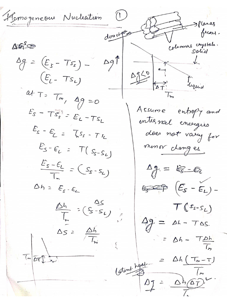 Homogeneous and Heterogeneous Nucleation | PDF