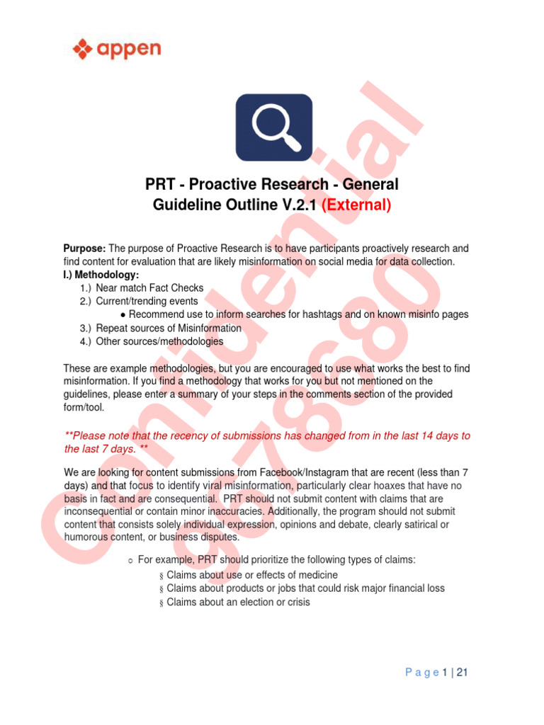 PRT - Proactive Research - General Guideline Outline V.2.1 Updated ...