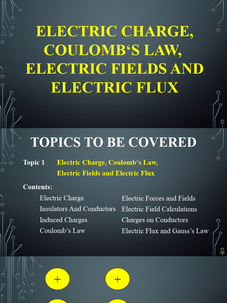 Module 1.2 Coulombs Law | PDF | Electric Field | Theoretical Physics