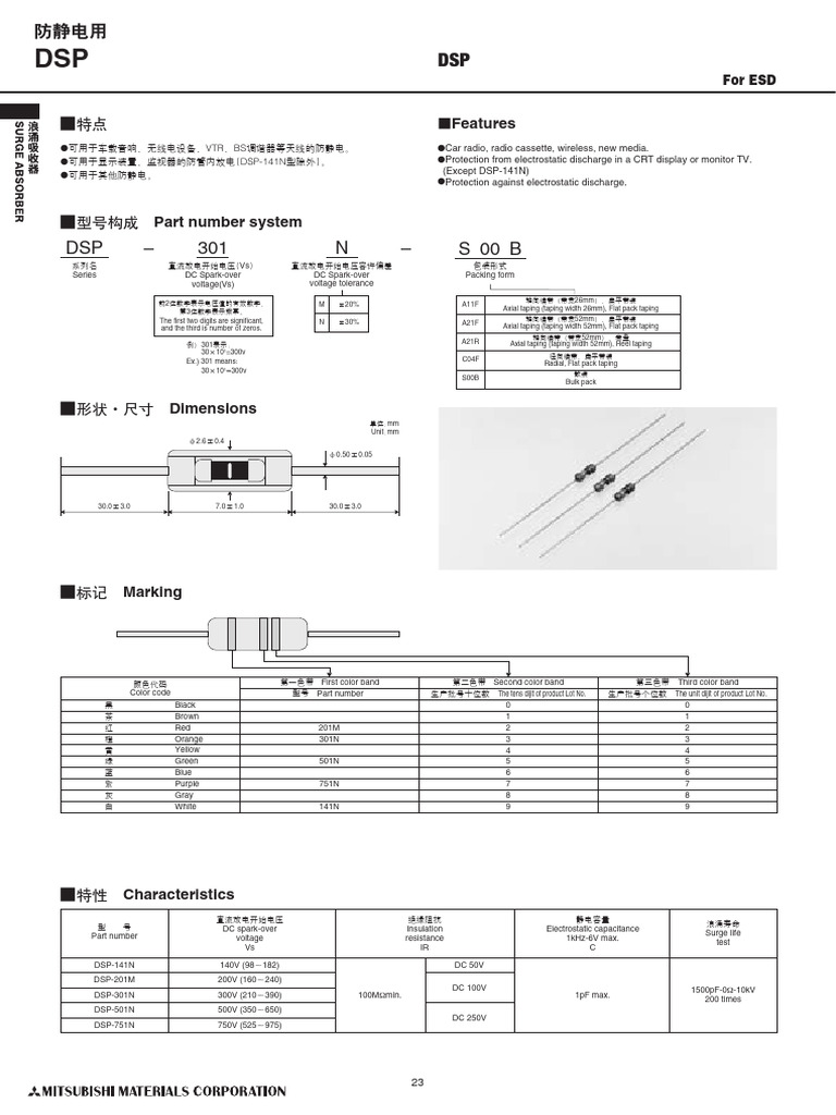 DSP 141N MitsubishiElectricSemiconductor | PDF