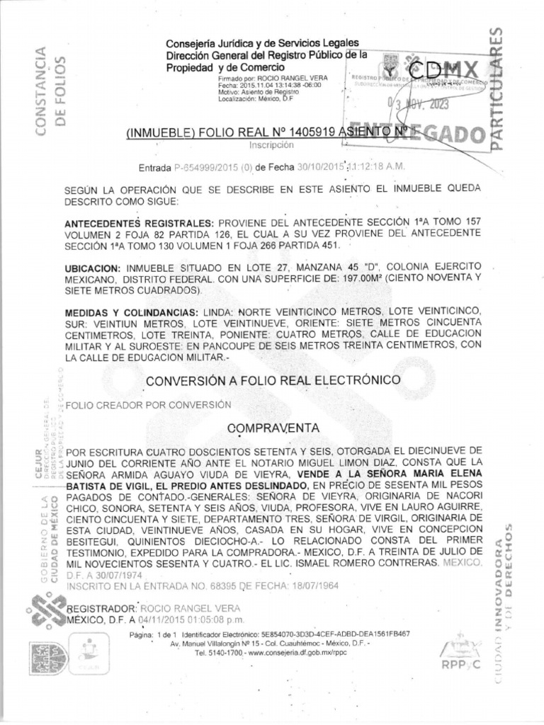 Folio Real 1405919 | PDF