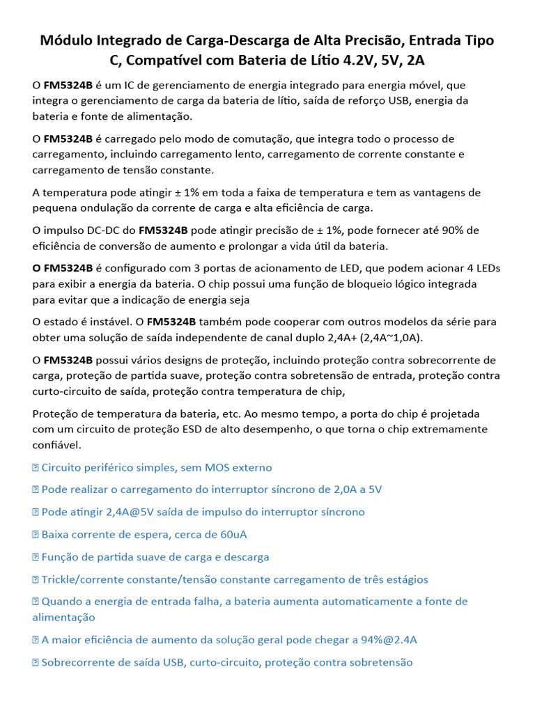 Módulo Integrado de Carga | PDF
