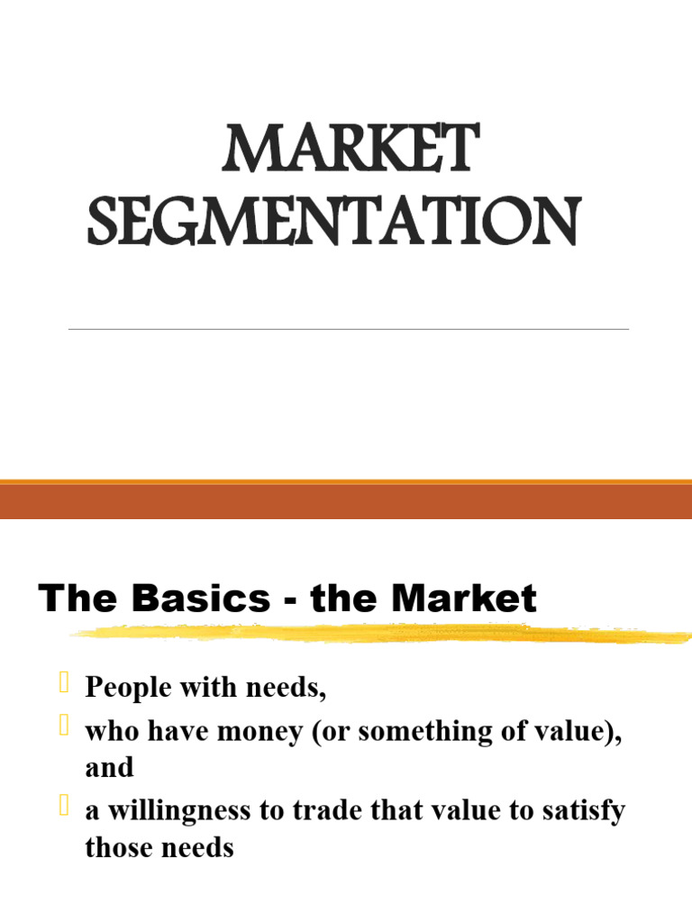#4 Market Segmentation | PDF