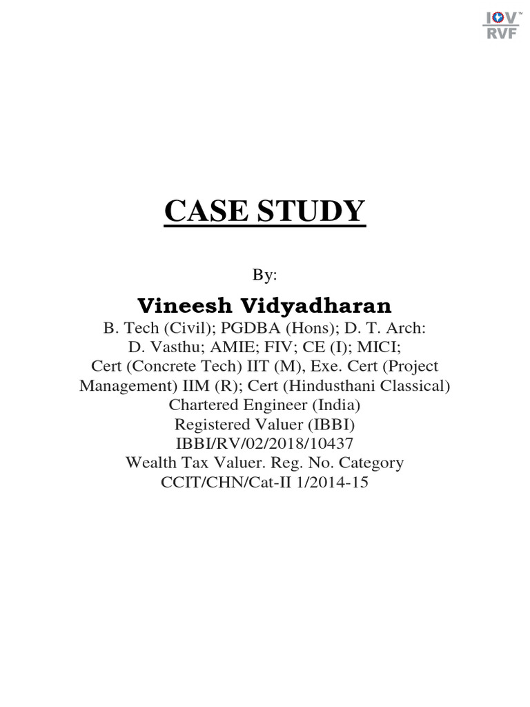 Case Study (Cost Approach) by Vineesh Vidhyadharan | Download Free PDF ... Case Study (Cost Approach) by Vineesh Vidhyadharan | Download Free PDF ...