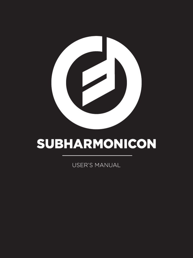 Subharmonicon User Manual Overview | PDF | Pitch (Music) | Musicology