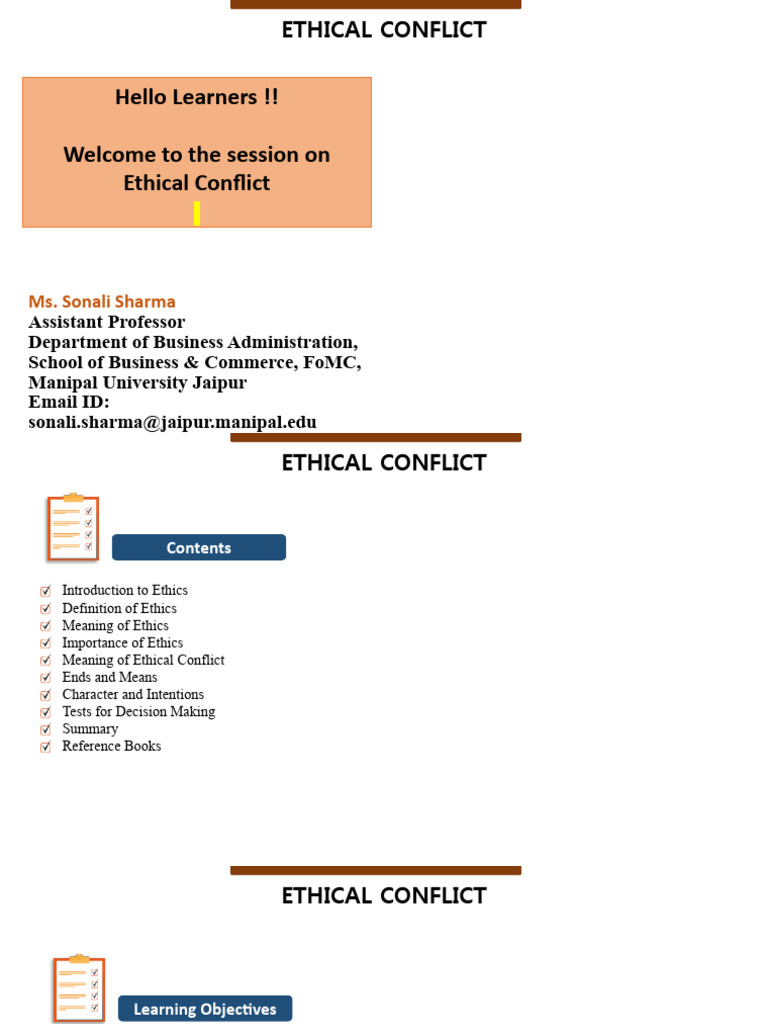 #13 Ethical Conflict | PDF