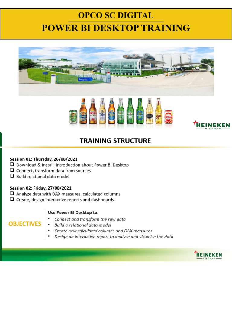 PBI Desktop Fundamentals Training Session 2 | PDF | Matrix (Mathematics ...