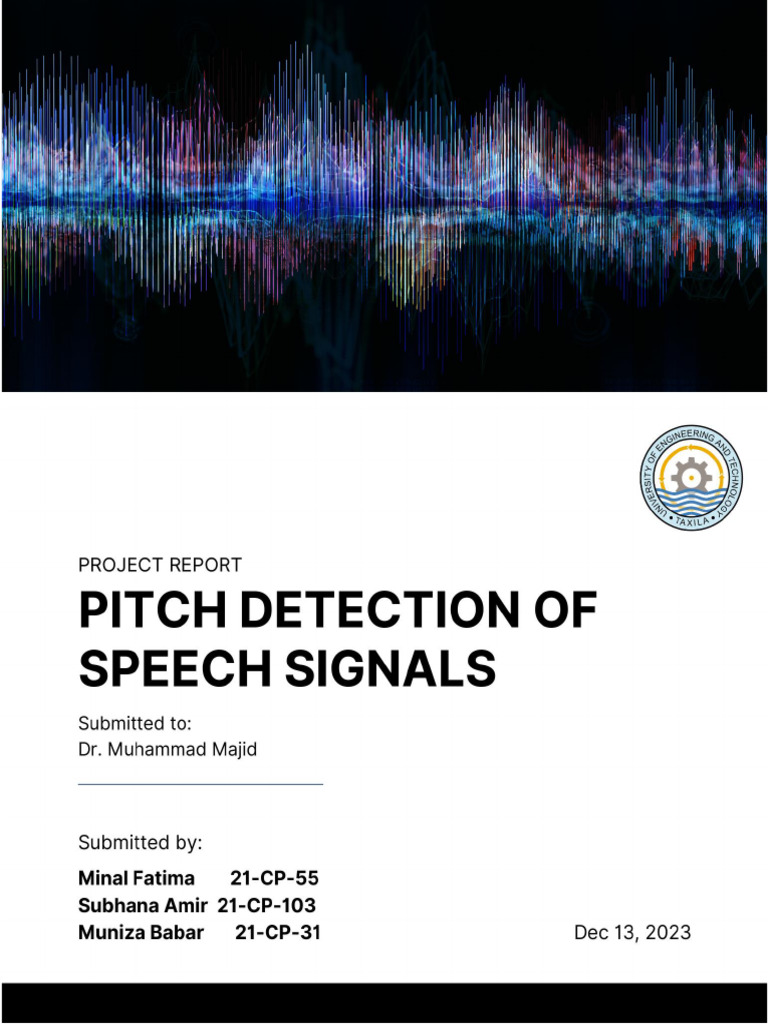 Pitch Detection Techniques in Speech Analysis | PDF | Algorithms ...