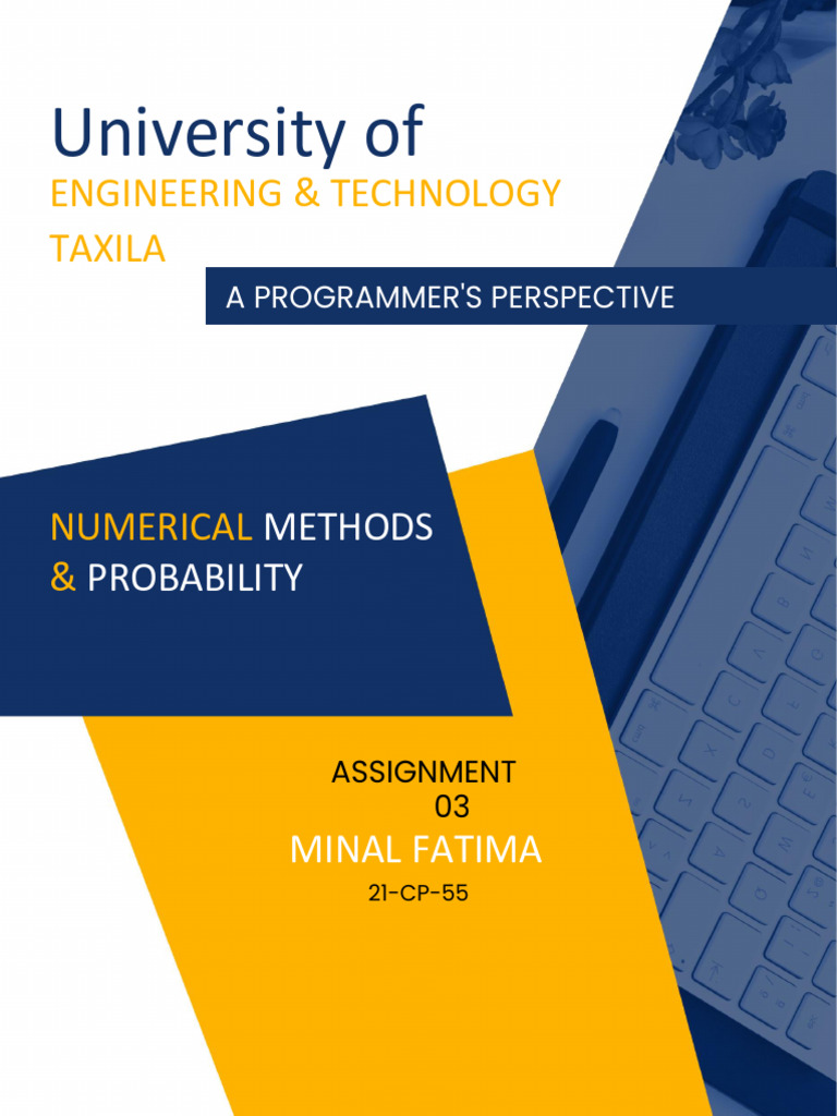 Numerical Methods and Probability Assignment | Download Free PDF ...