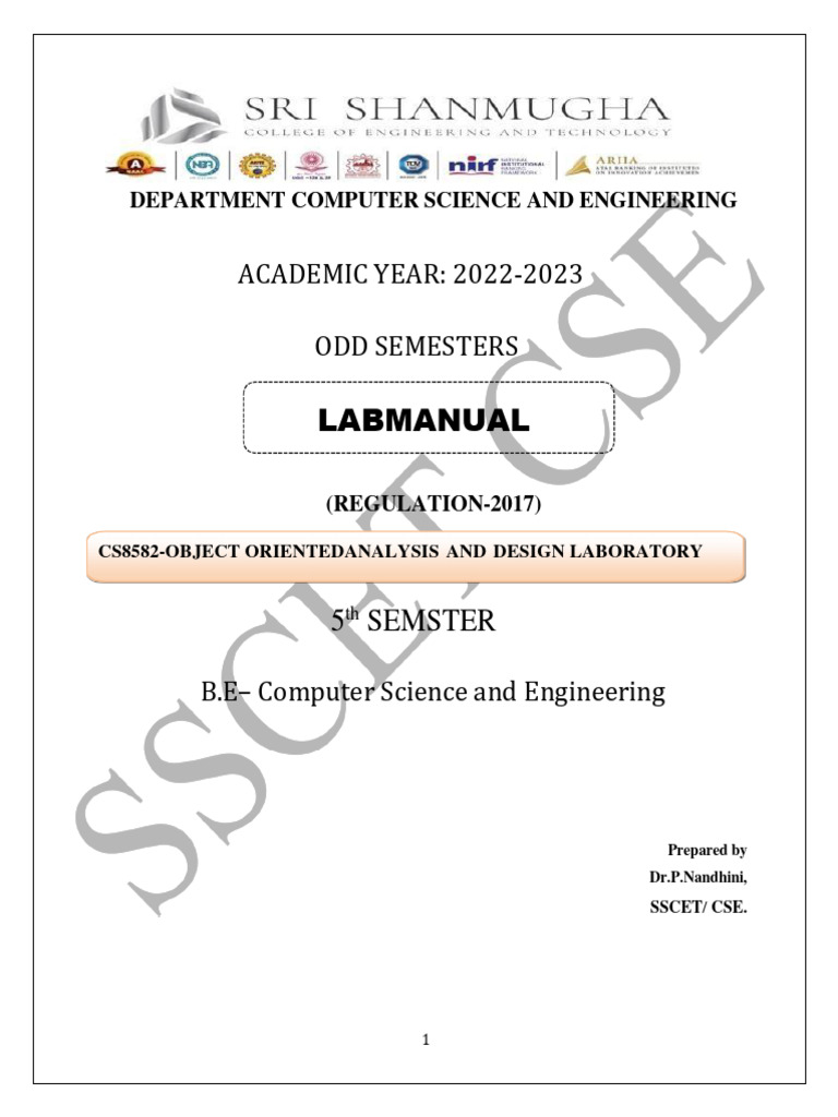 Cs8582-Object Orientedanalysis and Design Laboratory | PDF | Selenium (Software) | Use Case