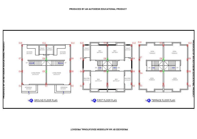 Twin Bunglow Plan-Model | PDF