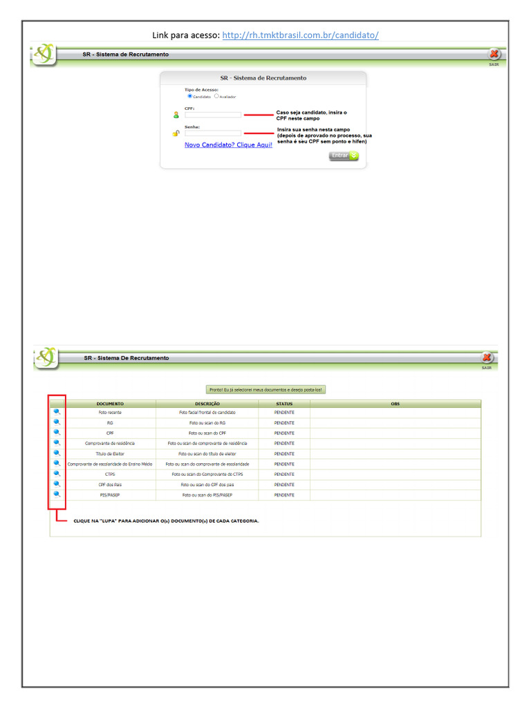 Tutorial Envio de Documentos | PDF