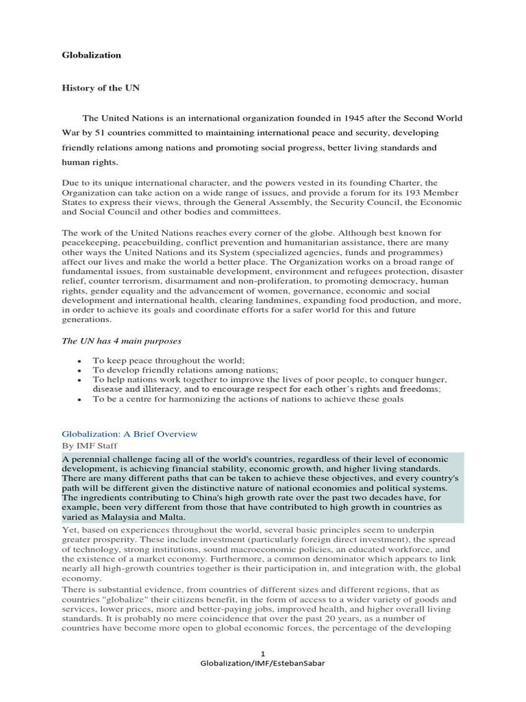 Globalization Coverage | PDF | Globalization | Poverty