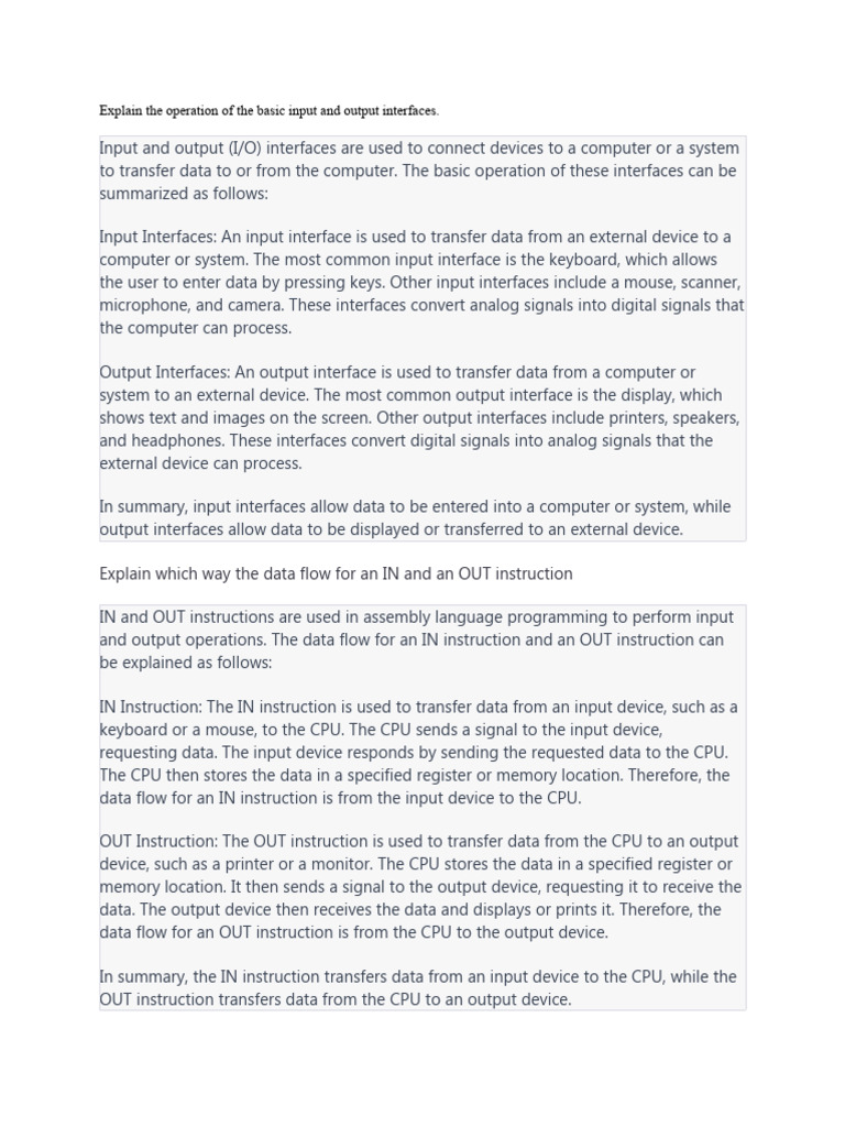 Micropro | PDF | Input/Output | Central Processing Unit