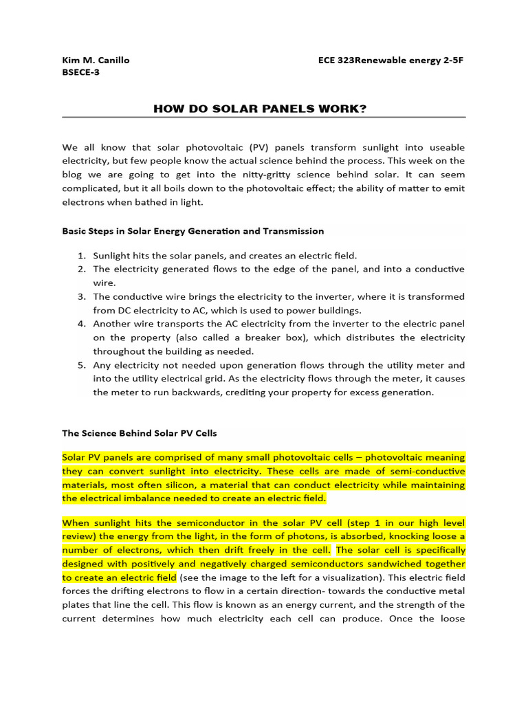 SOLAR | PDF | Photovoltaics | Photovoltaic System