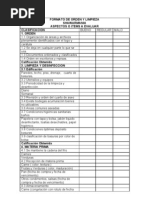 Check List de Limpieza | PDF