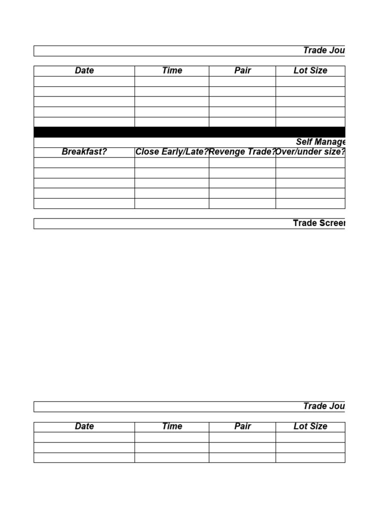 Trade Journal | PDF