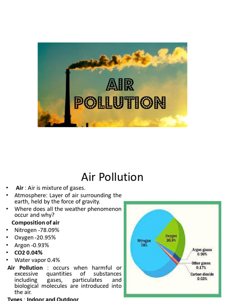 Air Pollution | PDF | Atmosphere Of Earth | Combustion