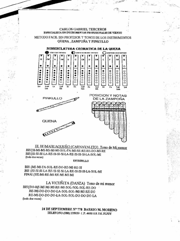 Digitaciones flauta | PDF