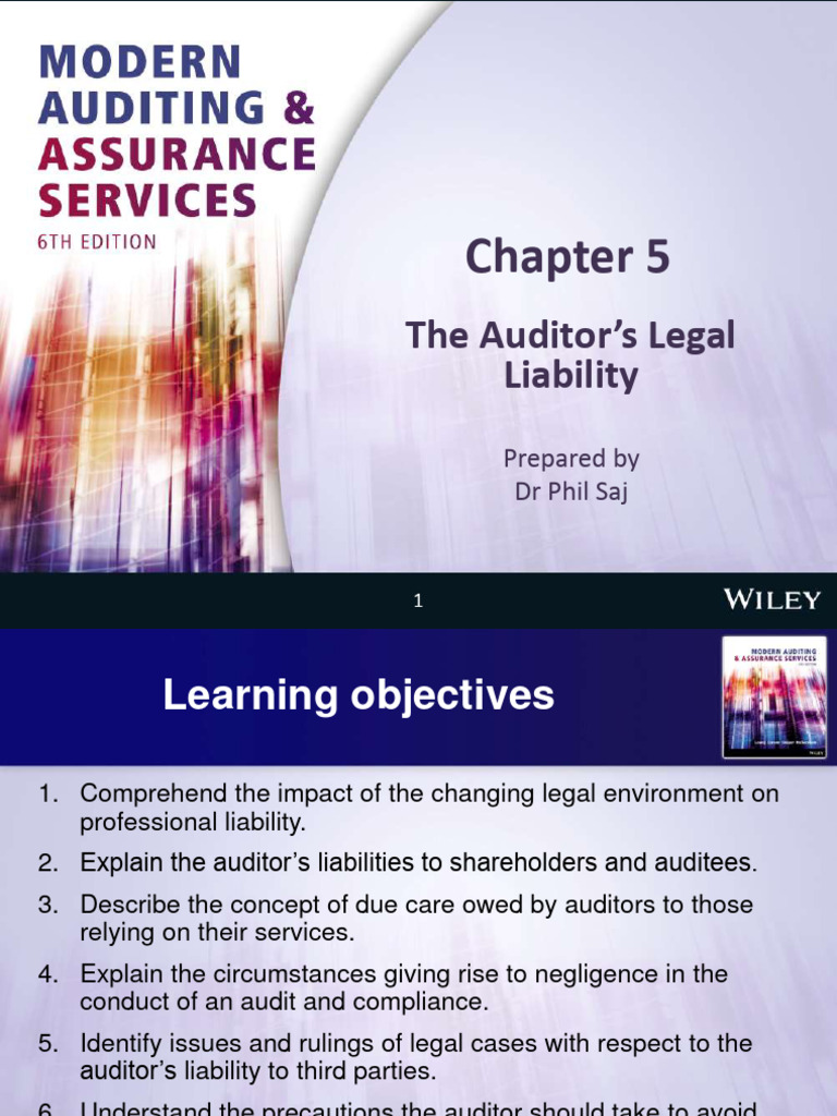 Auditor's Legal Liability Explained | PDF | Negligence | Duty Of Care