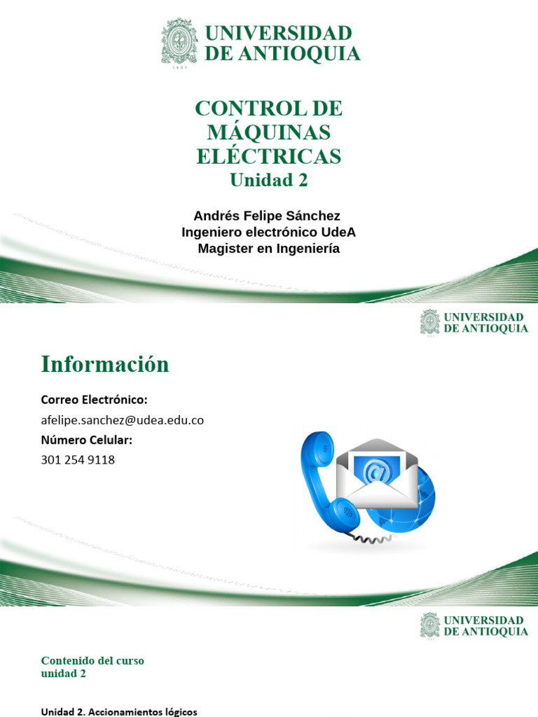 Control de Maquinas Eléctricas Clase - 3 | PDF | Relé | Ingeniería
