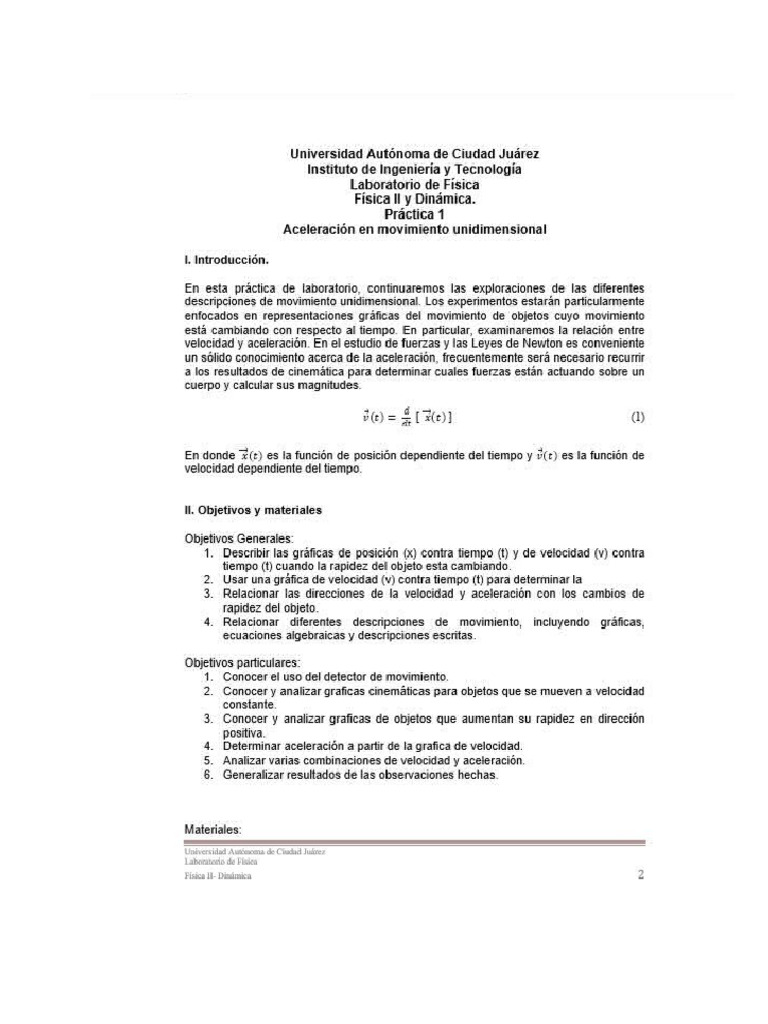 Práctica 1 - Física II | PDF