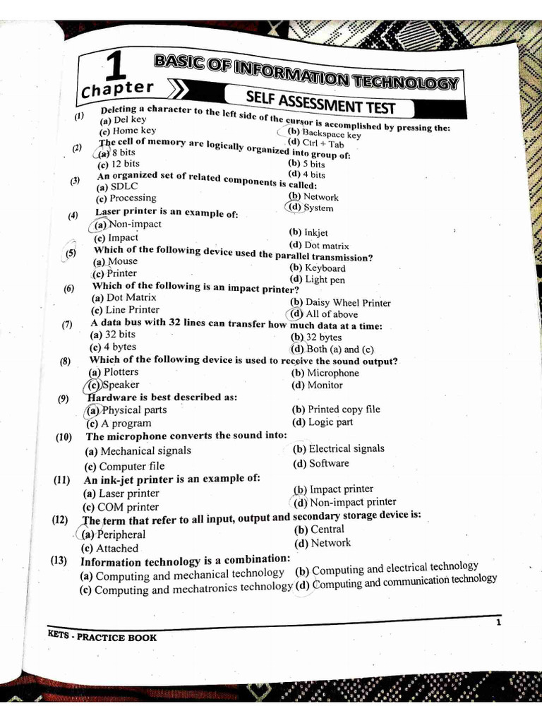 Computer Fung Kips Mcqs | PDF