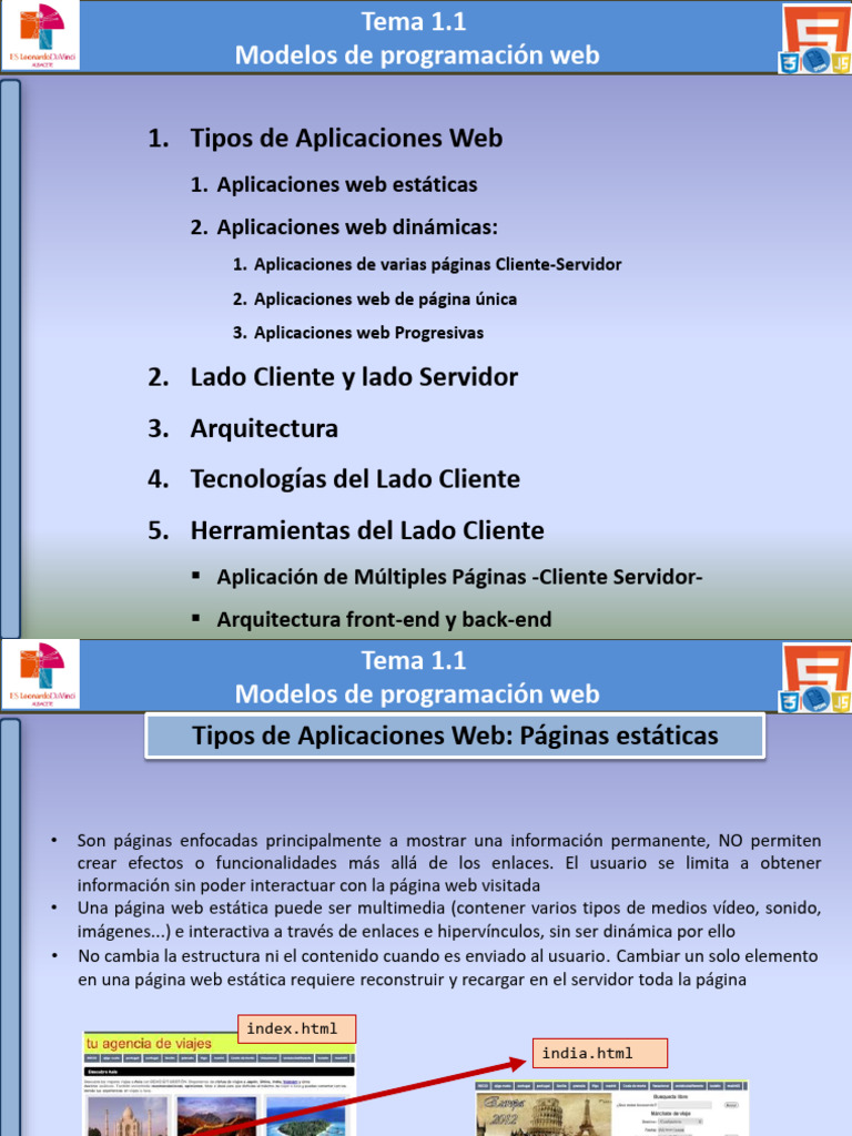 Tema 1.1 Modelos de Programacion Web 2 | PDF | Aplicación web | Redes