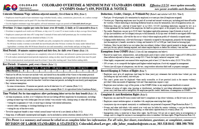 2024 COMPS Order #39 Poster English (Accessible) | PDF | Overtime ...