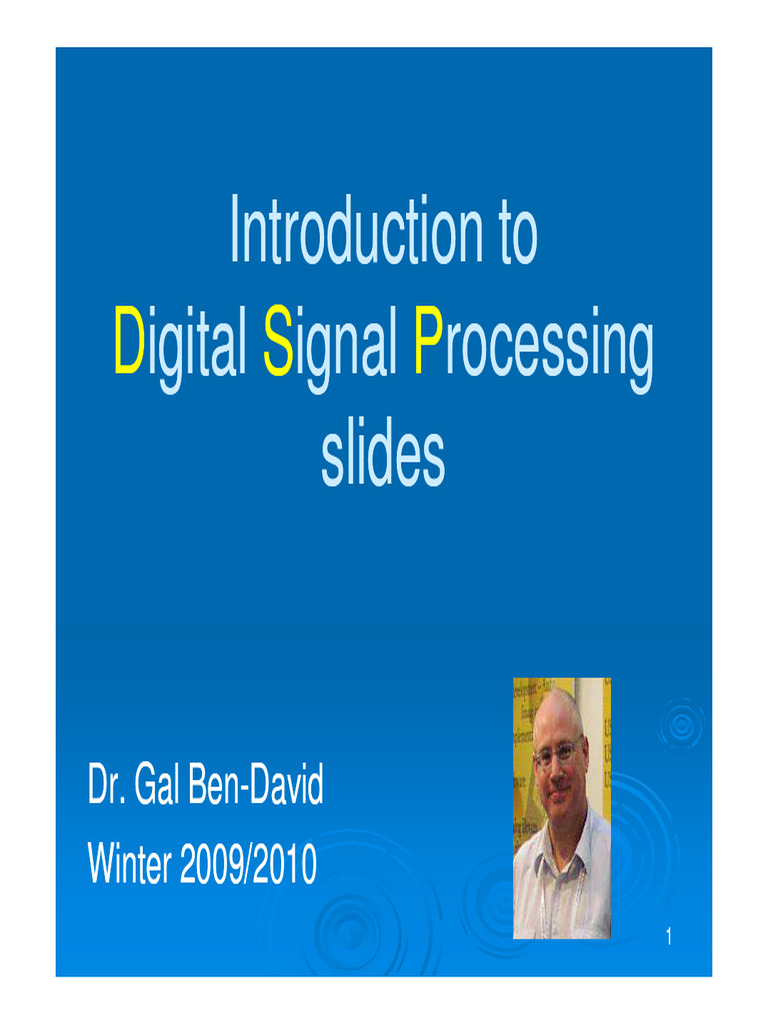 Mavlas Slides | PDF | Discrete Fourier Transform | Digital Signal ...