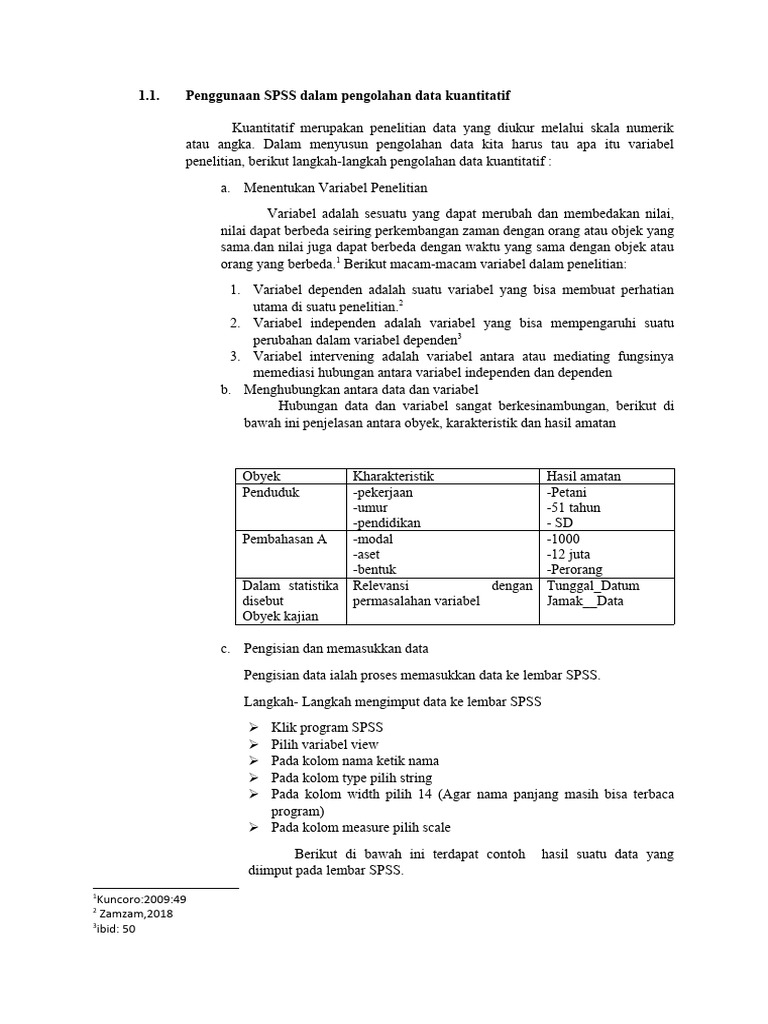 Penggunaan SPSS Dalam Pengolahan Data Kuantitatif | PDF | Bisnis | Metode & Bahan Ajar