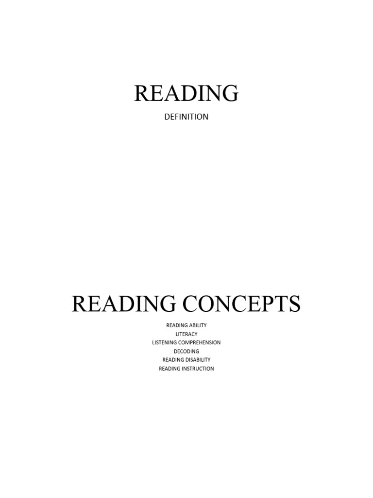 Reading Slides | PDF | Reading Comprehension | Cognitive Science