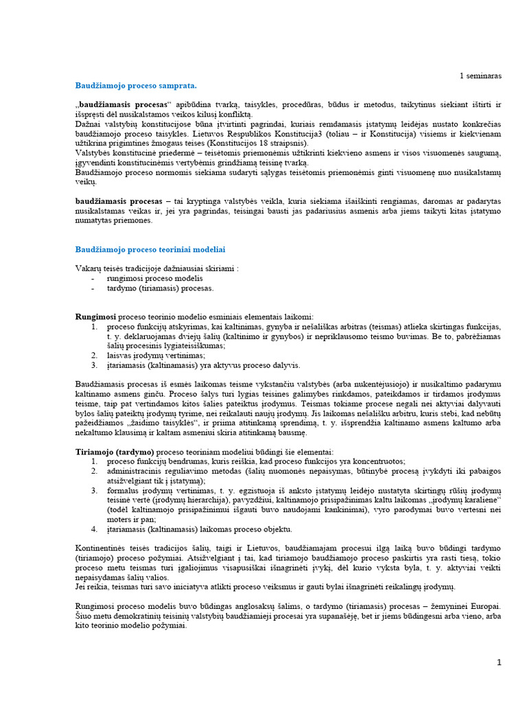 1 Seminaras - BP | PDF