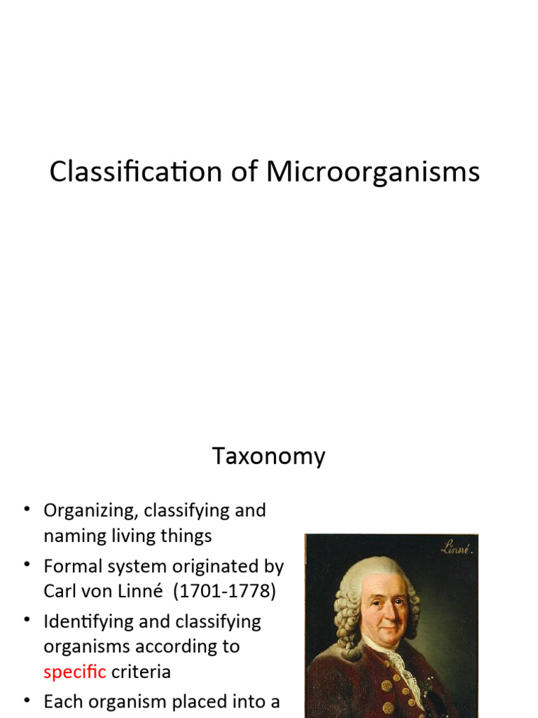 3 - Classification of Microorganisms | PDF | Bacteria | Archaea