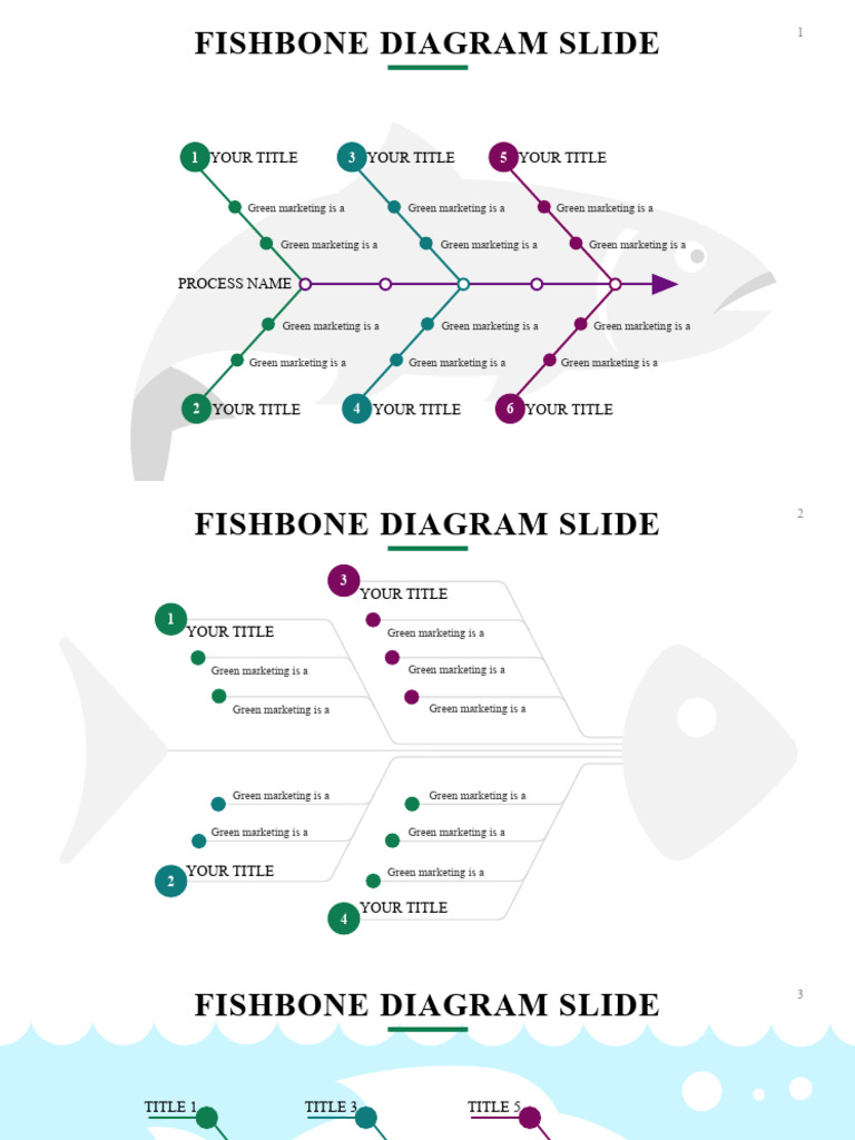 Fishbone Powerpoint Template | PDF