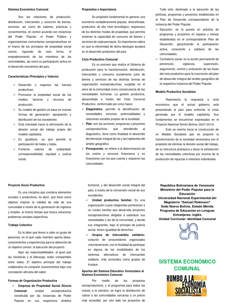 TRÍPTICO | PDF | Capitalismo | Consumo (economía)