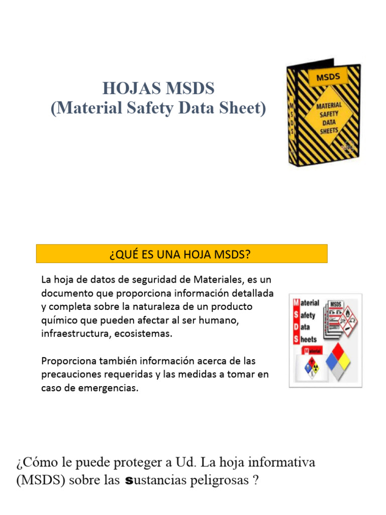 Capacitacion Hojas Msds Actualizada | PDF