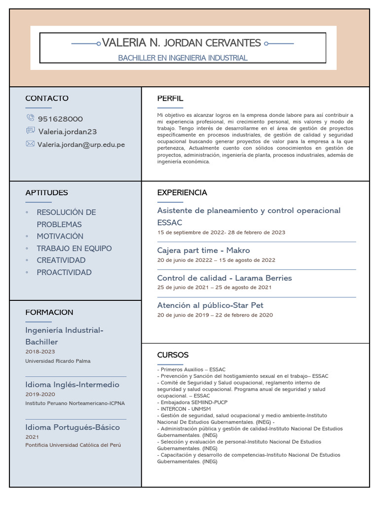 CV - Jordan Cervantes | PDF