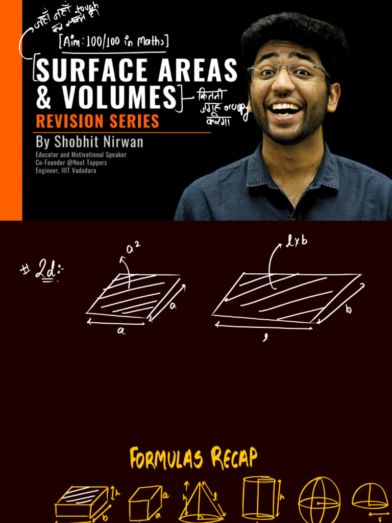 Day7 Surface Areas and Volumes | PDF