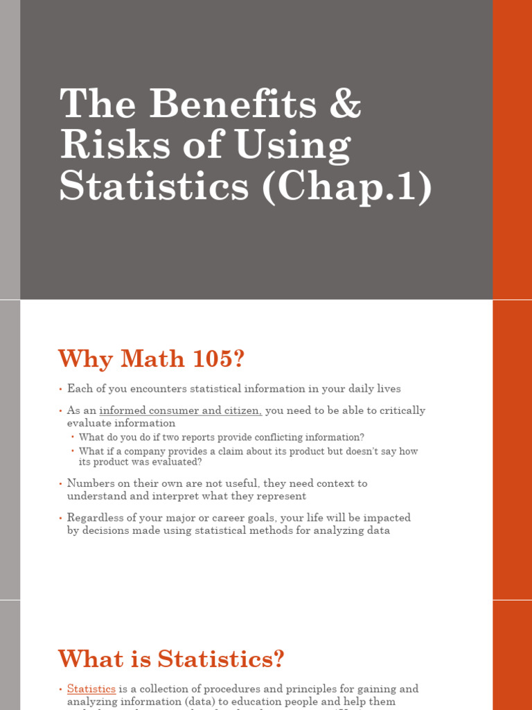 Math 105 Chapter 1 | PDF | Sampling (Statistics) | Statistics