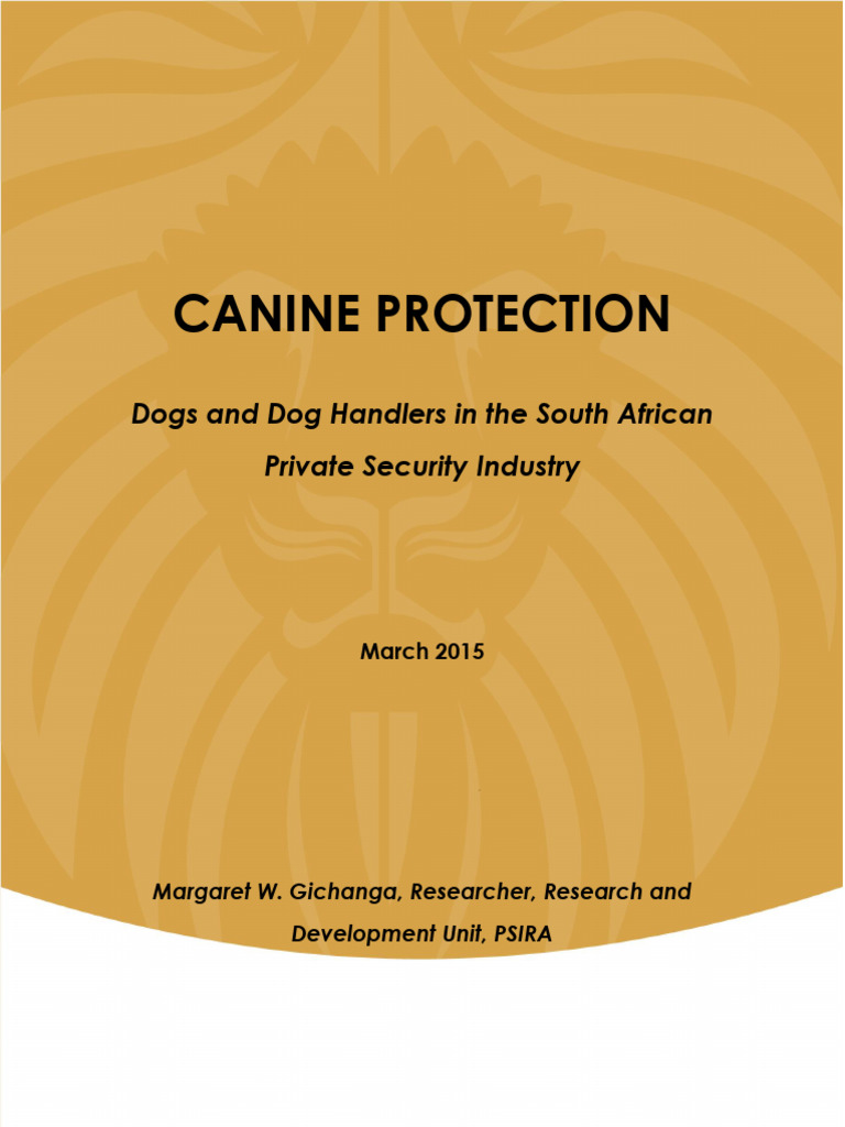 Canine - Protection-Dogs and - Dog-Handlers - 31march2015 | PDF ...