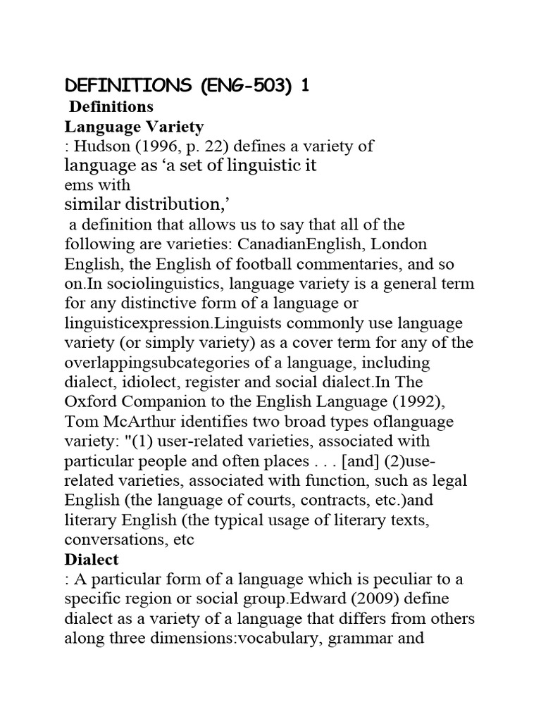 Language Dialect and Accent Project Formation | PDF | Dialect | Accent ...