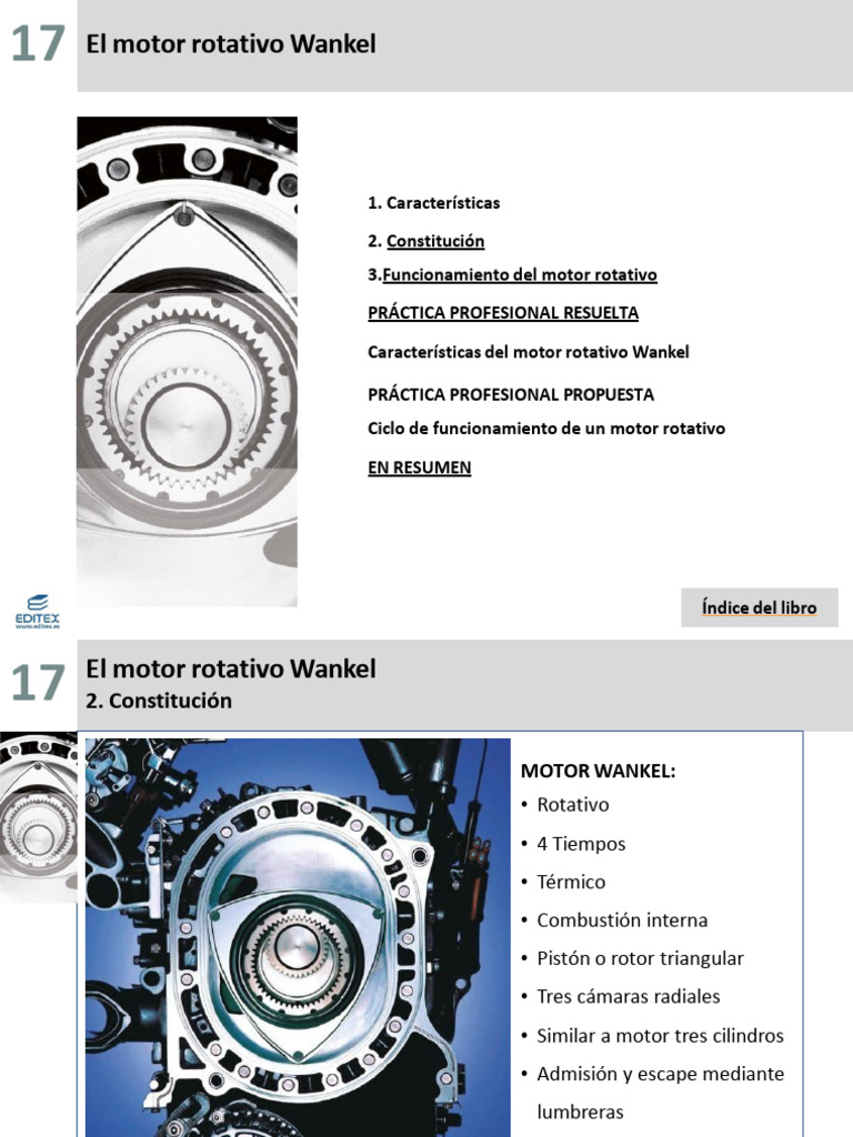 Funcionamiento del motor Wankel | PDF | Vehículos | Motor de combustión ...