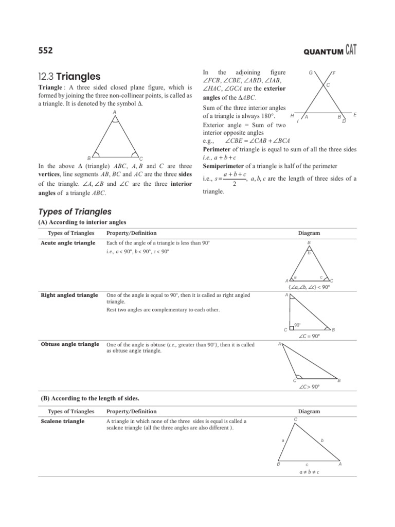 Triangles Notes | PDF | Triangle | Euclidean Geometry