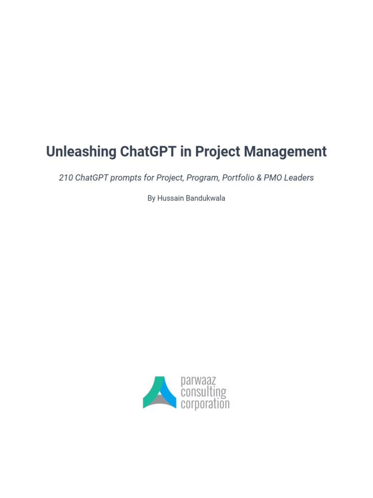 Unleashing Chat GPT in Project Management | PDF | Risk | Performance ...