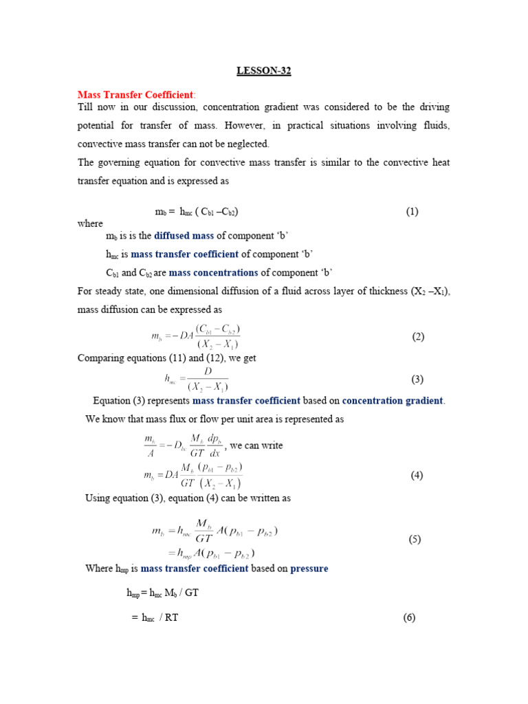 Lesson 32 | PDF | Diffusion | Atmosphere Of Earth