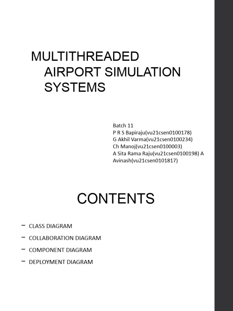 Multithreaded Airport Simulation Systems Download Free Pdf Computer Science Computing