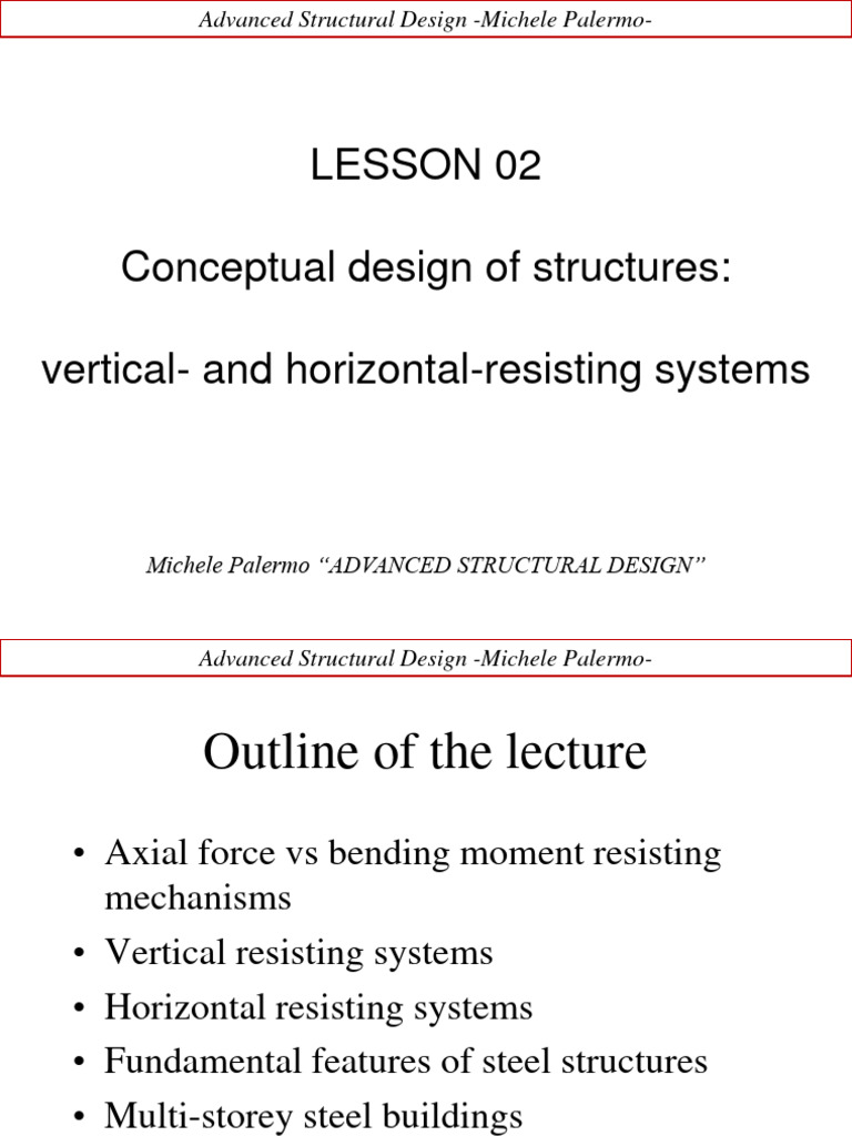 ASD Lesson02 - Conceptual Design of Structures | PDF | Truss | Beam ...