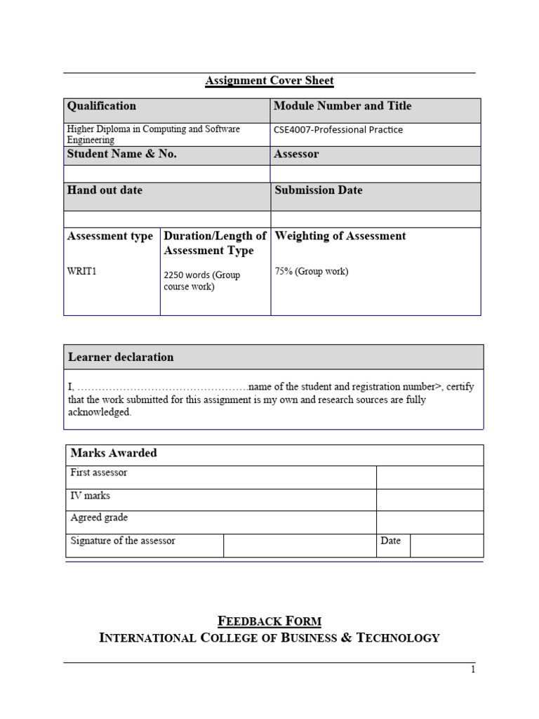 Professional Practice CSE4007 - WRIT1 | PDF | Internet Of Things | Cognition